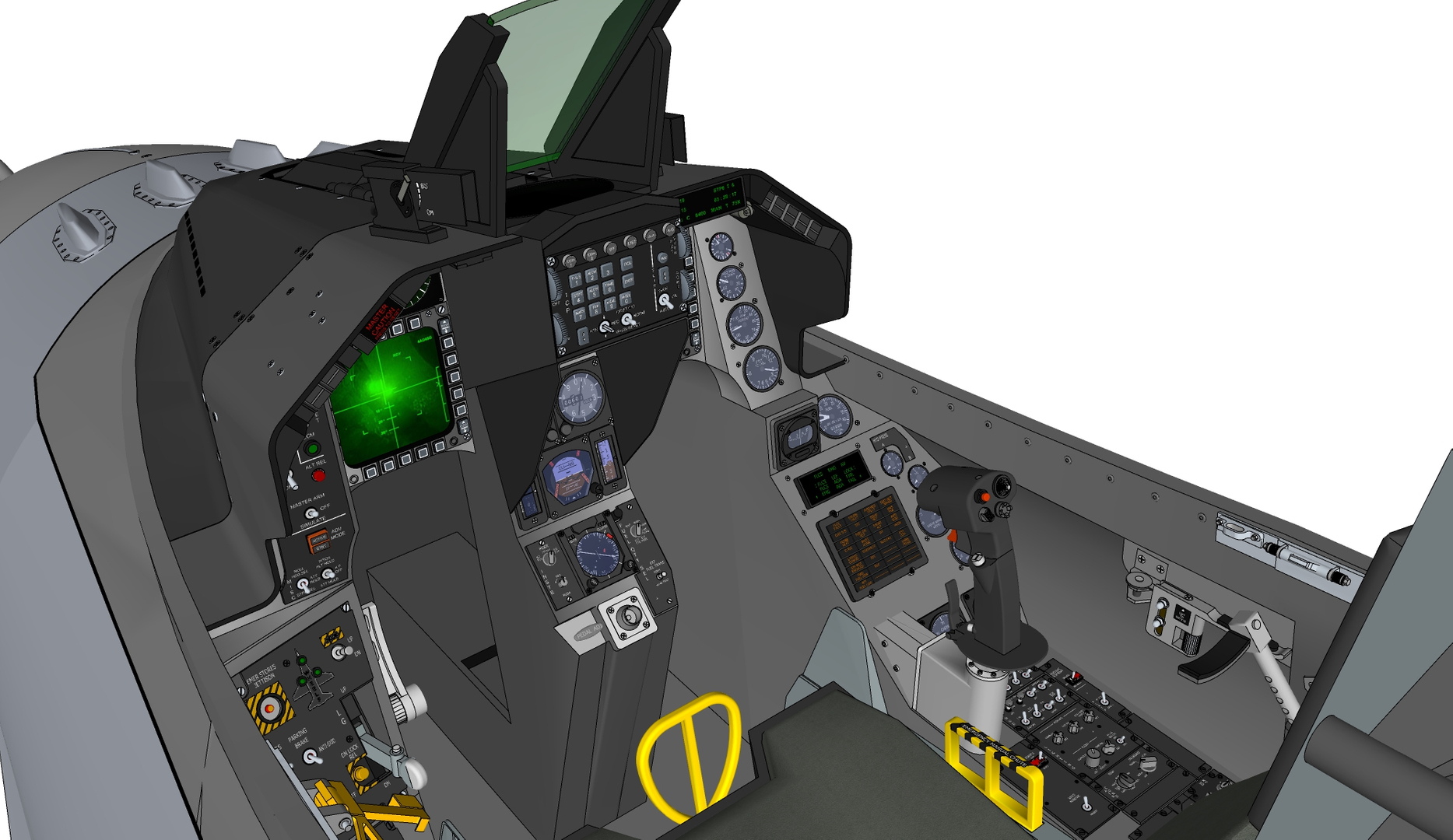 3D f-16 cockpit model - TurboSquid 1683994