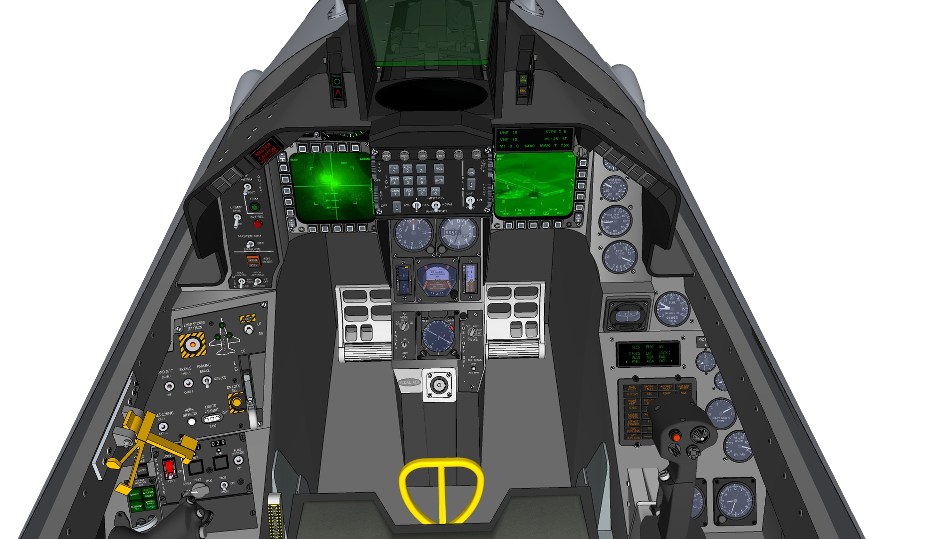 3D f-16 cockpit model - TurboSquid 1683994