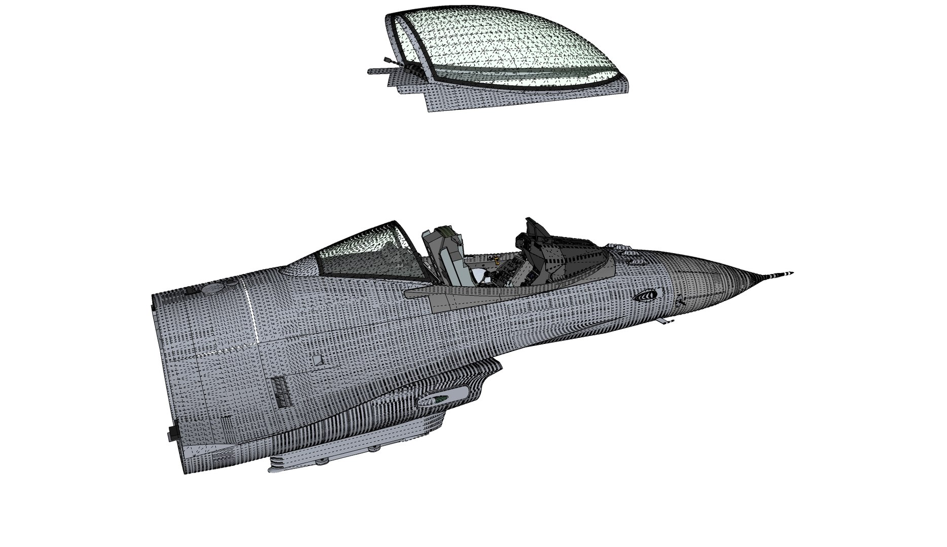 3D F-16 Cockpit Model - TurboSquid 1683994