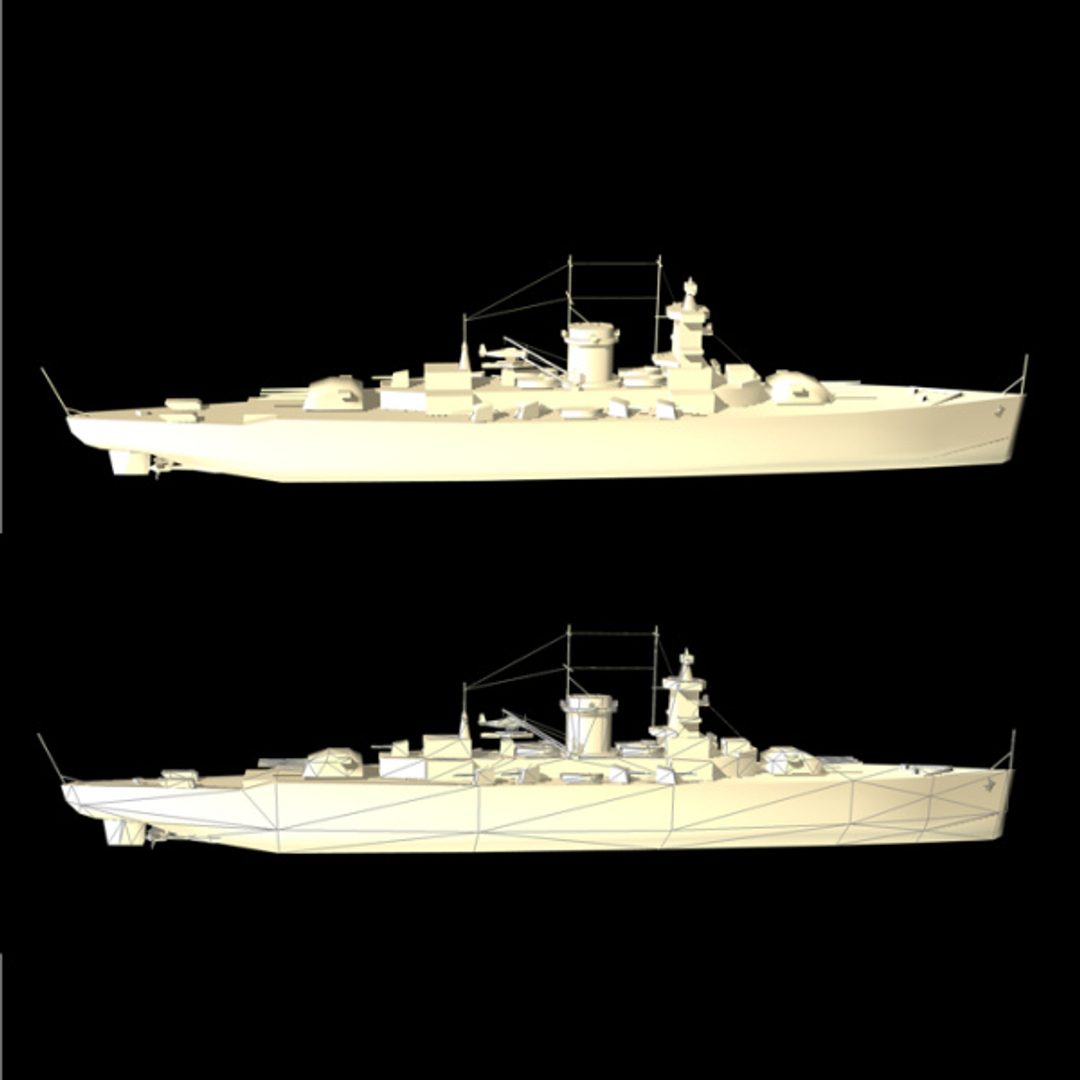 admiral graf spee cruiser 3d 3ds