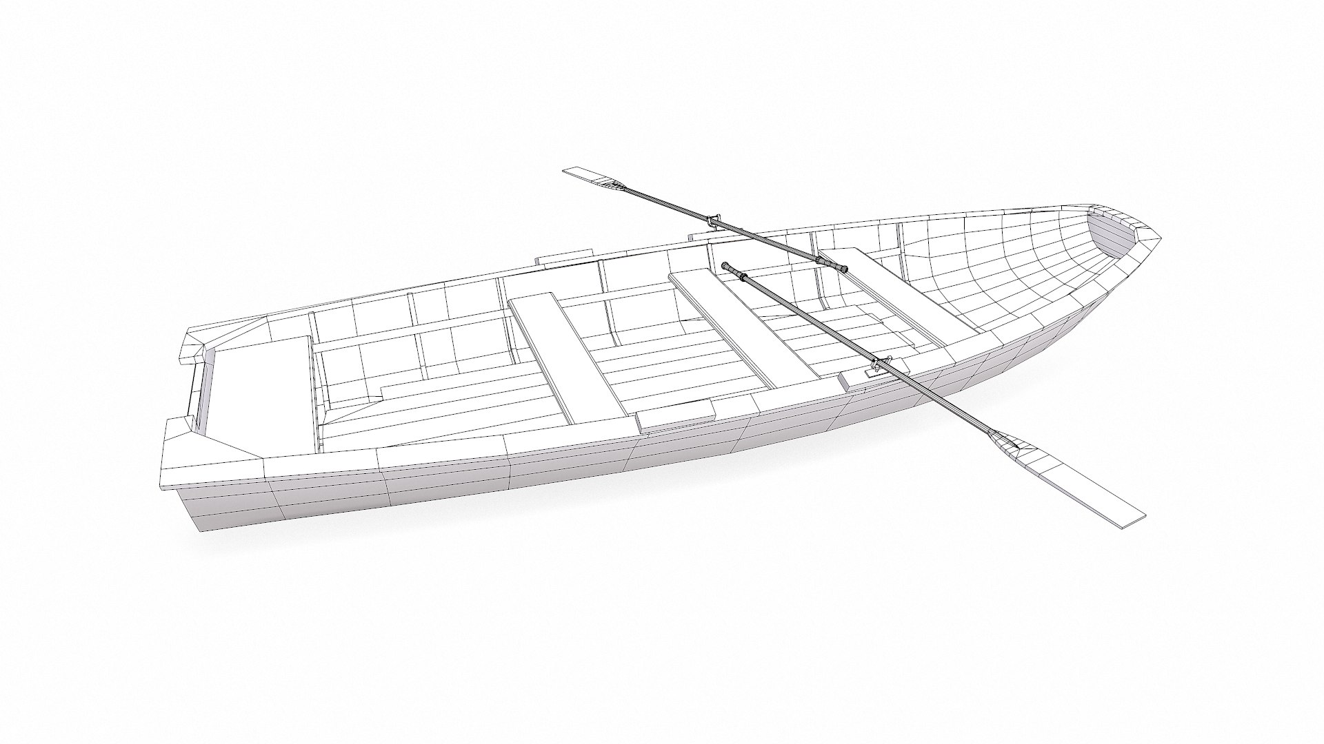 3D Norwegian Pram Boat Low-poly PBR - TurboSquid 2518511