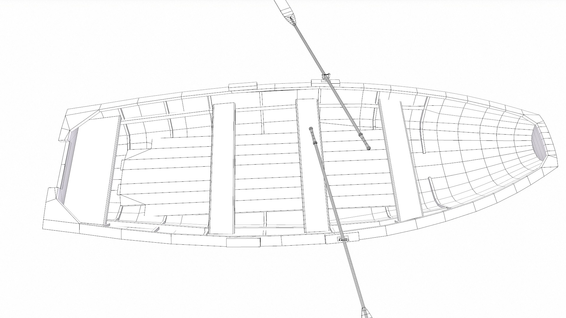 3D Norwegian Pram Boat Low-poly PBR - TurboSquid 2518511