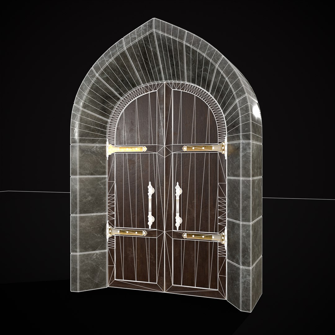 Regal Castle Door 3D model - TurboSquid 2059433