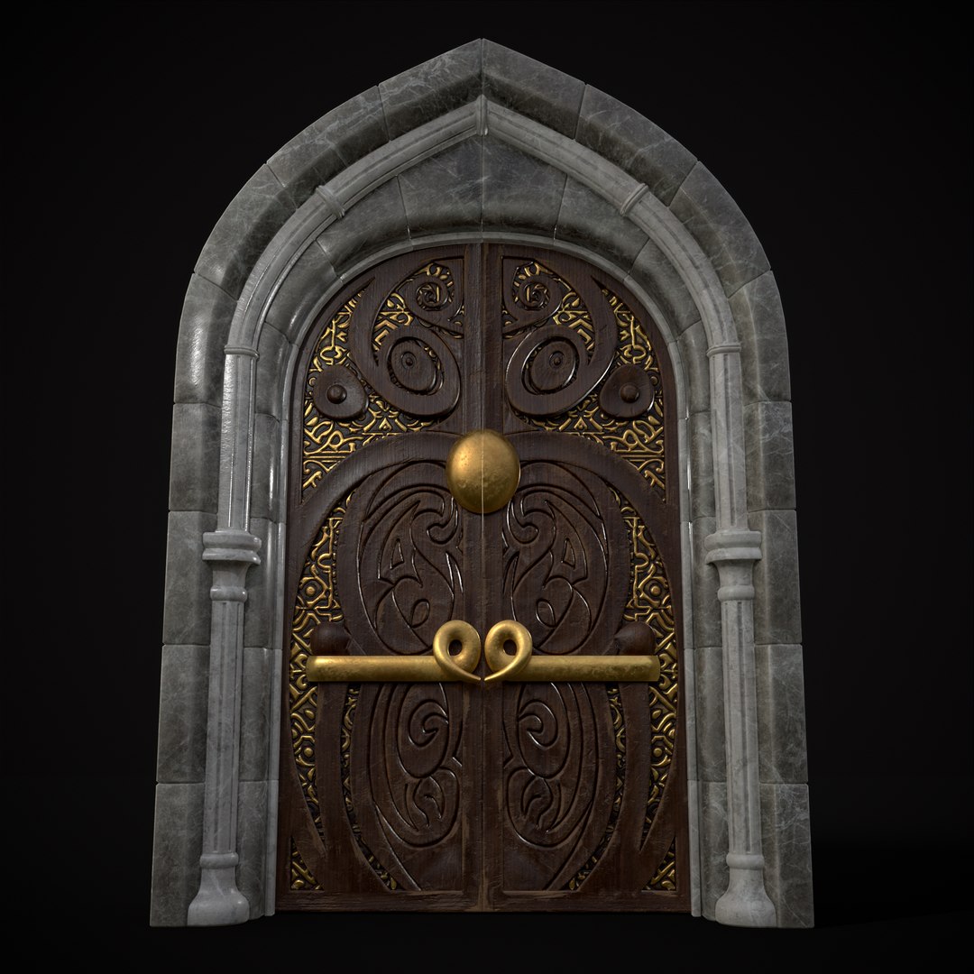 Regal Castle Door 3D model - TurboSquid 2059433