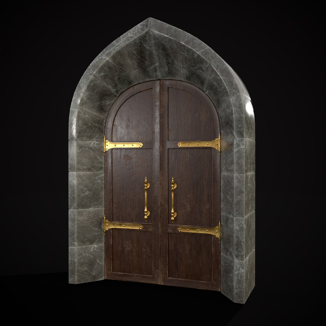 Regal Castle Door 3D model - TurboSquid 2059433