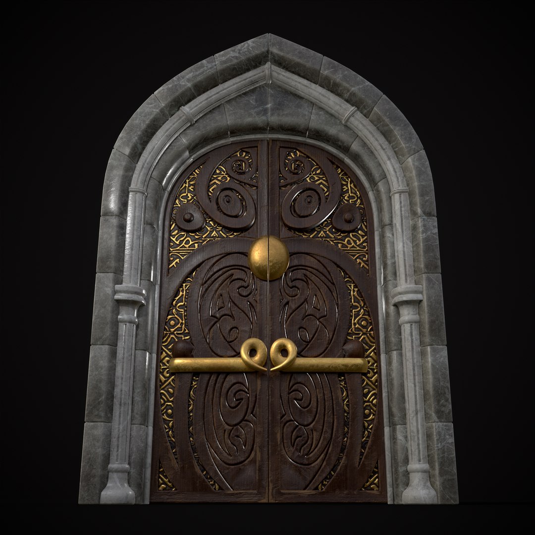 Regal Castle Door 3D model - TurboSquid 2059433