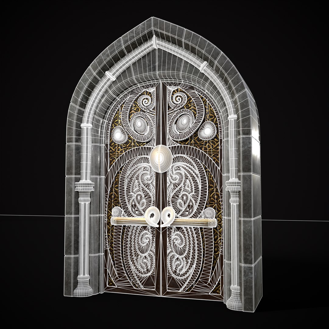 Regal Castle Door 3D model - TurboSquid 2059433