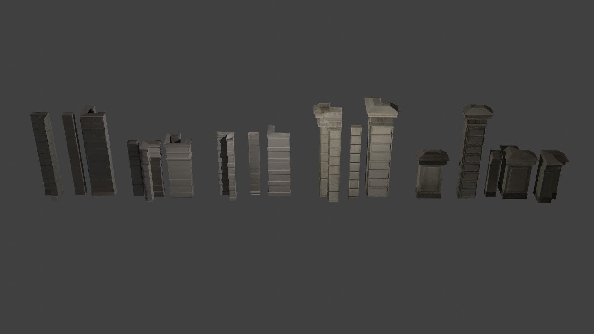 Modular Architectural Kit 3D Model - TurboSquid 2384876