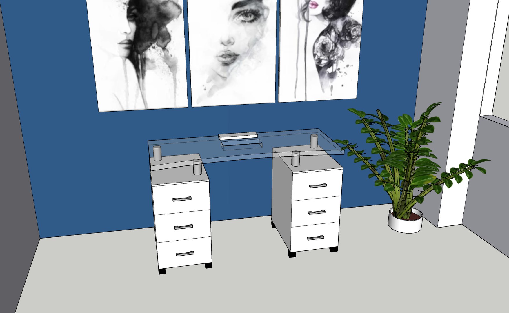 3D Manicure Table - TurboSquid 2127724