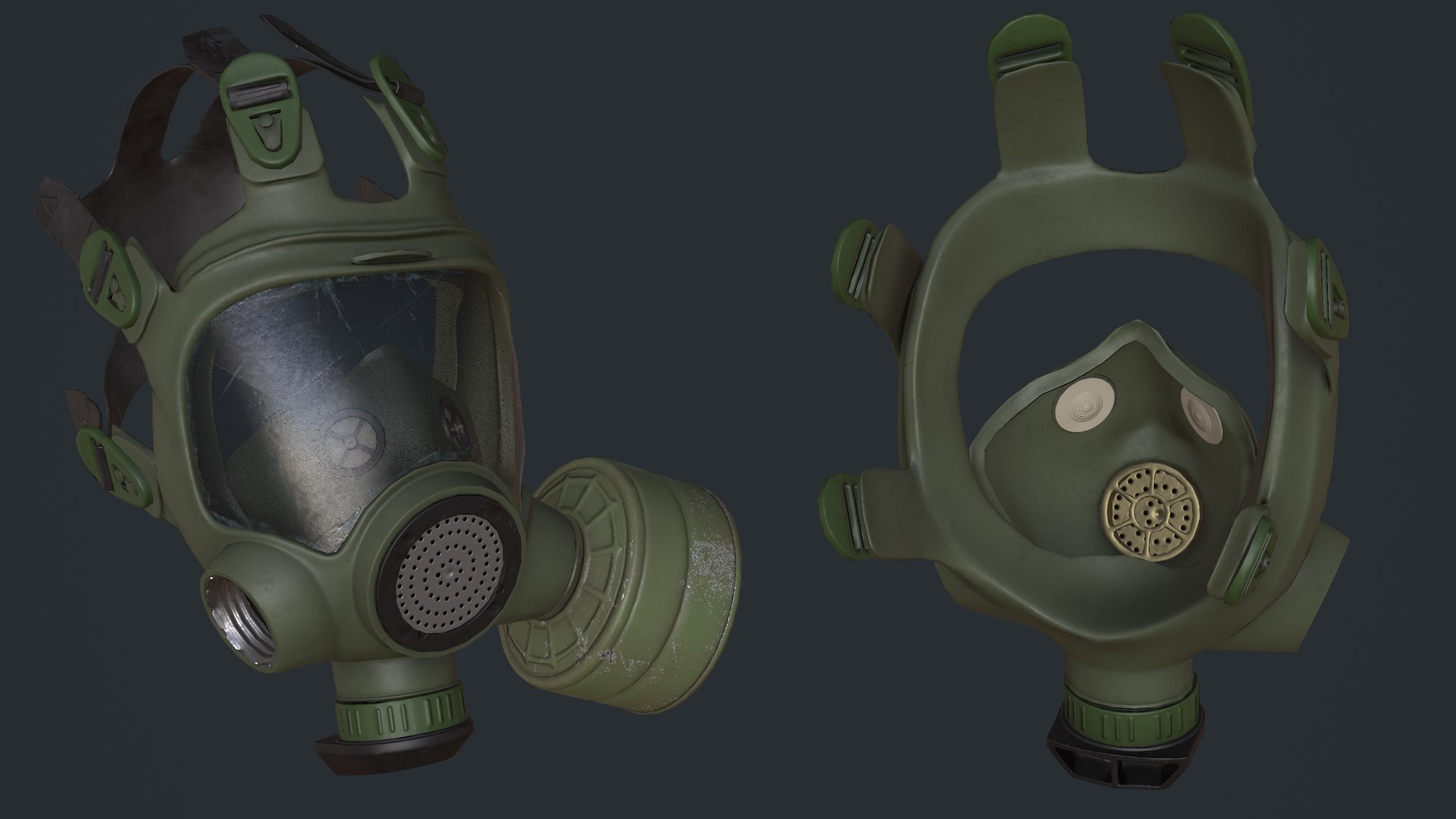 Gas mask 3D model - TurboSquid 1335389