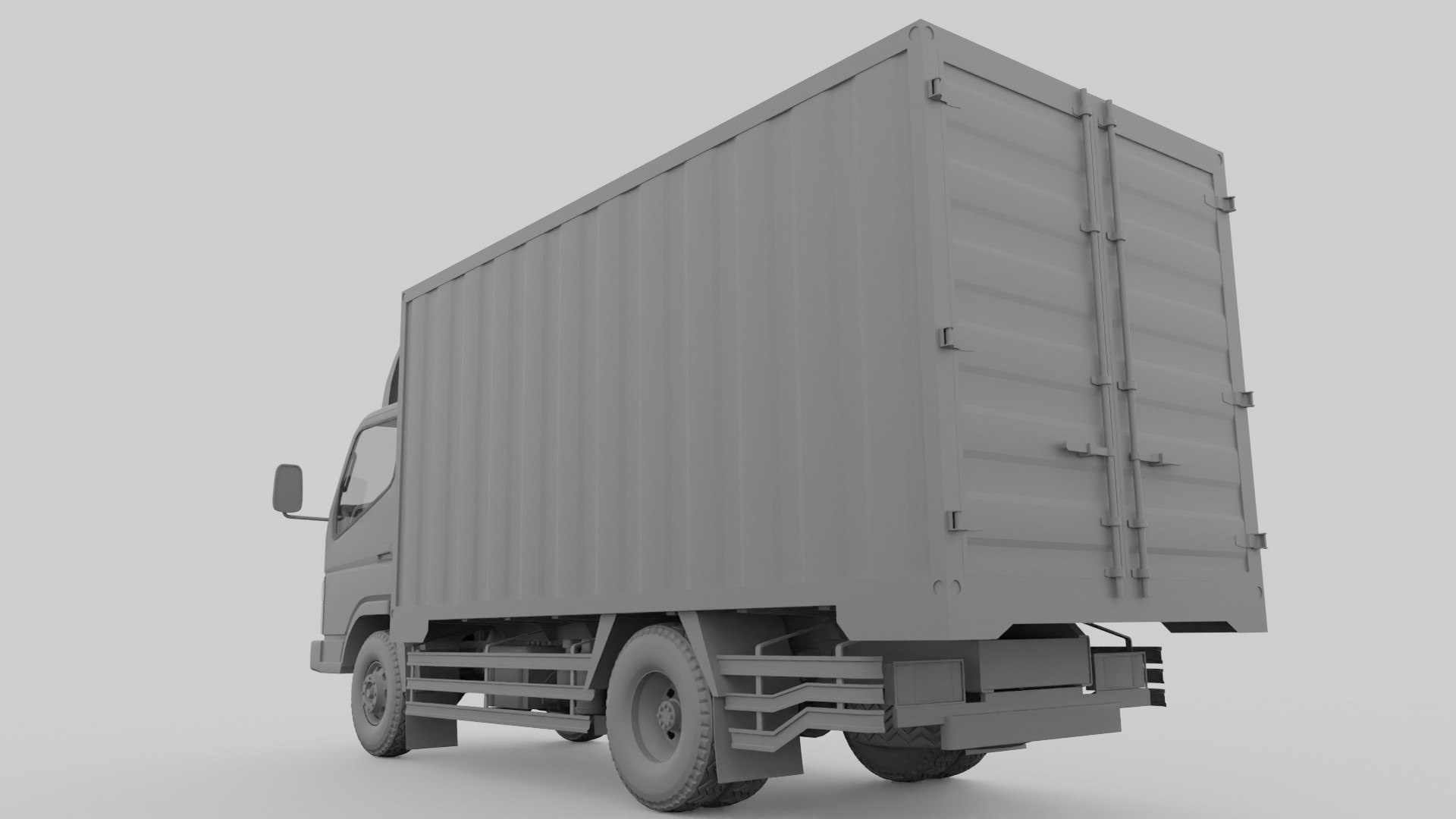 Mitsubishi Fuso Canter Box Truck 3D Model 3D Model - TurboSquid 2421217