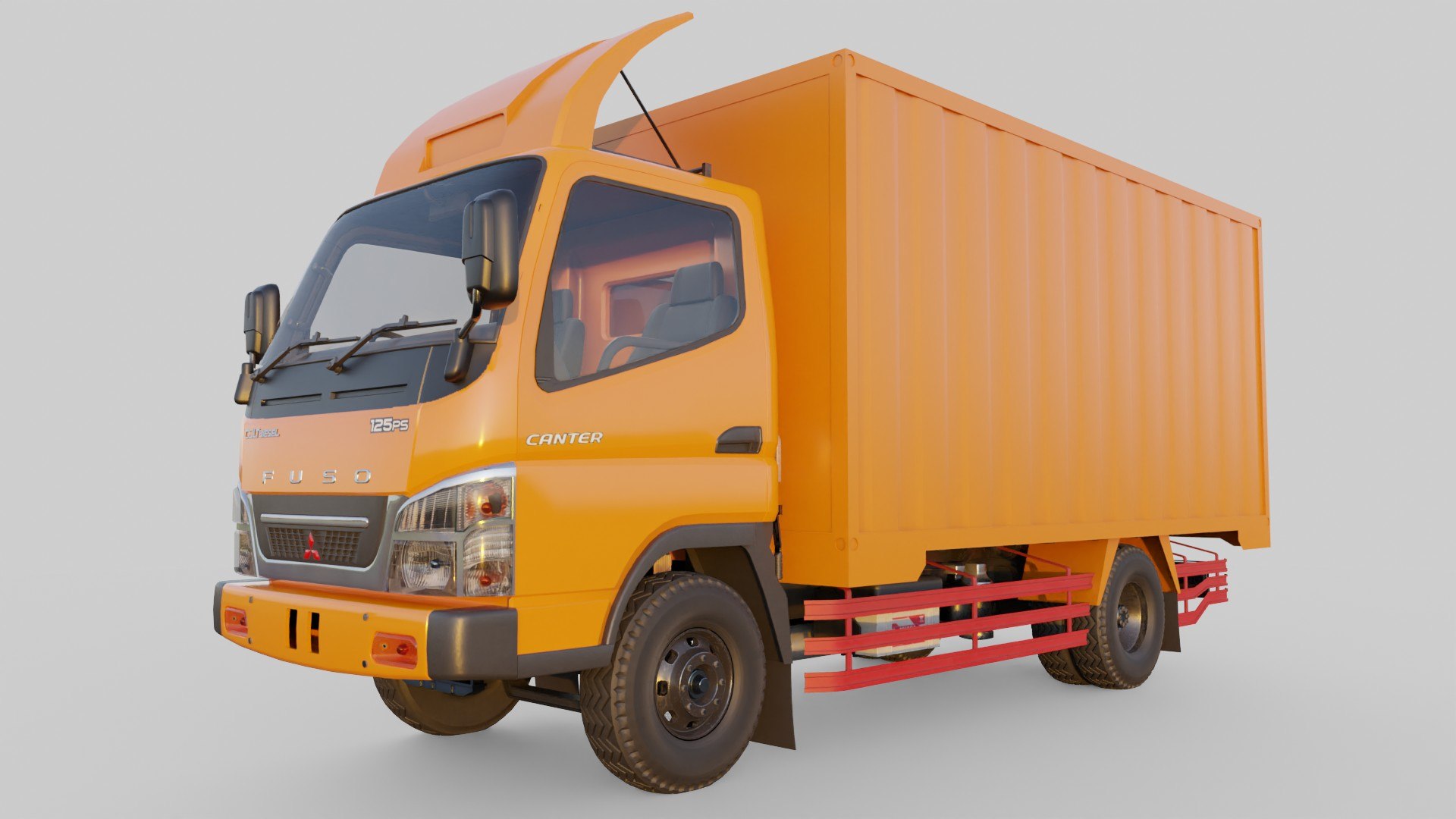 Mitsubishi Fuso Canter Box Truck 3D Model 3D Model - TurboSquid 2421217