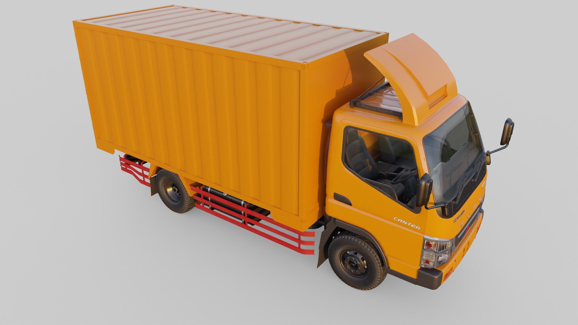 Mitsubishi Fuso Canter Box Truck 3D Model 3D Model - TurboSquid 2421217