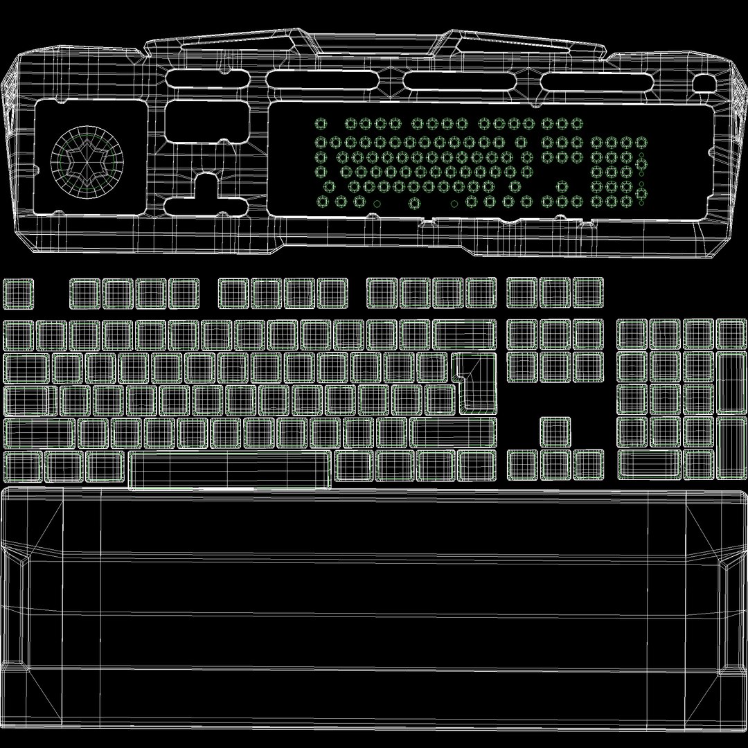 Mechanical Keyboard 3D - TurboSquid 2259246