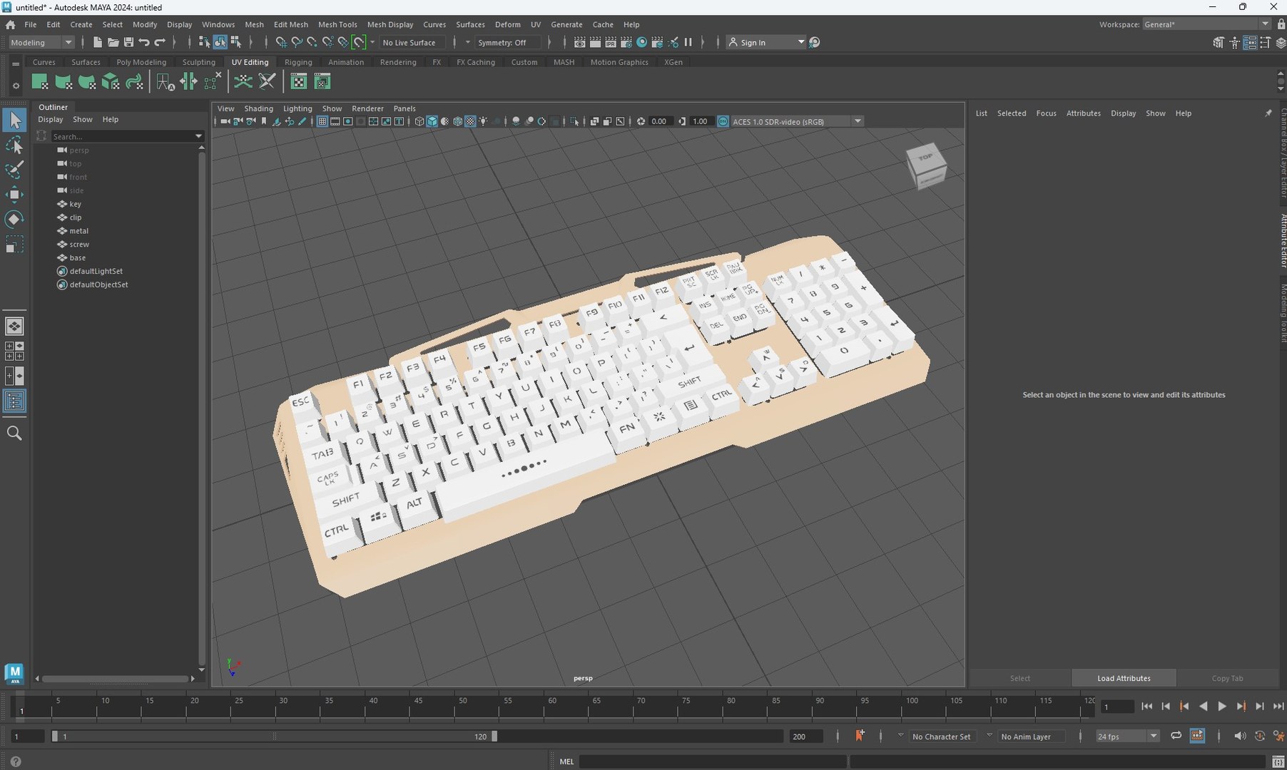 Mechanical Keyboard 3D - TurboSquid 2259246