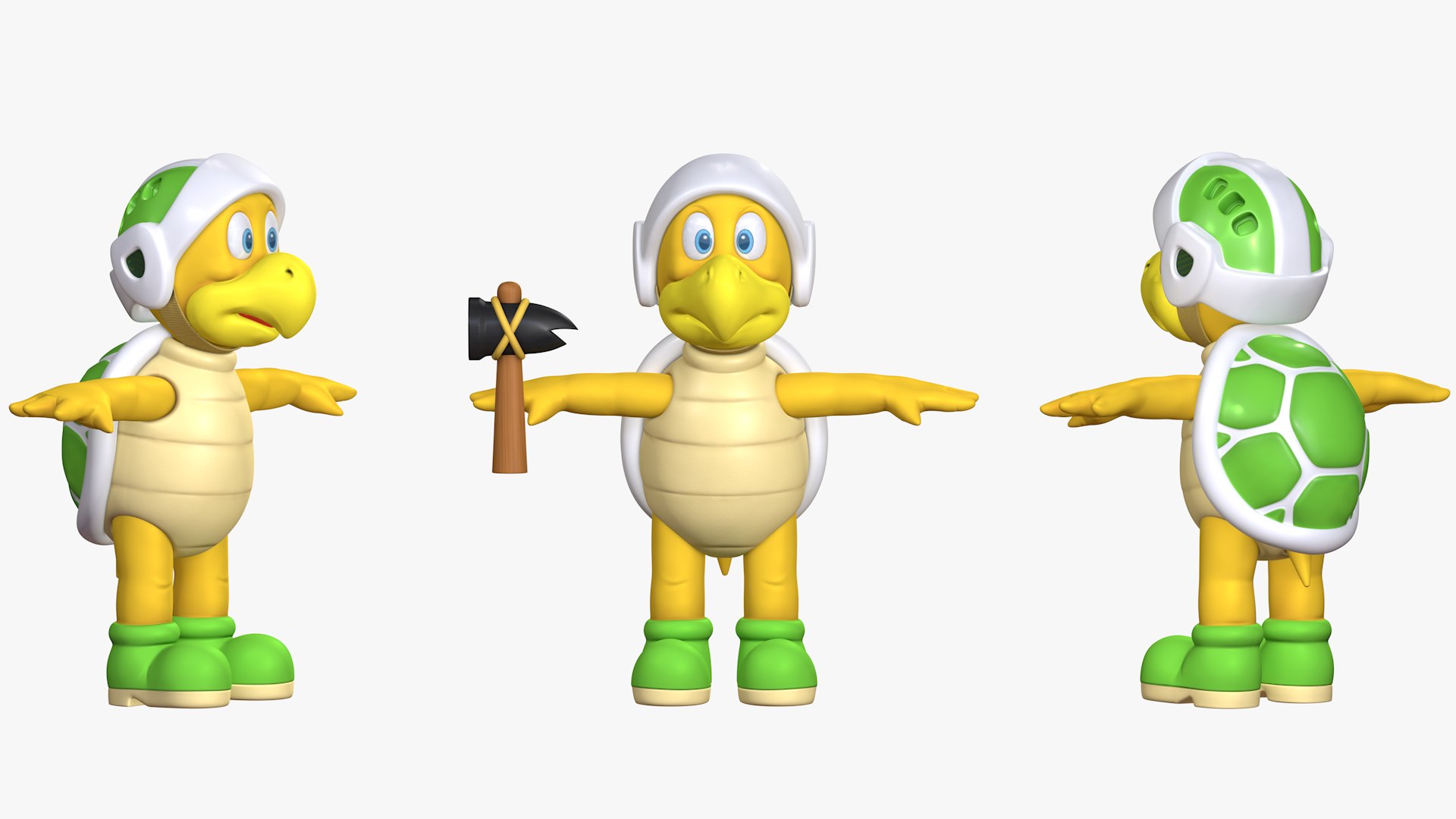 Hammer Bro Character 8K Super Mario Assets Model - TurboSquid 1741617