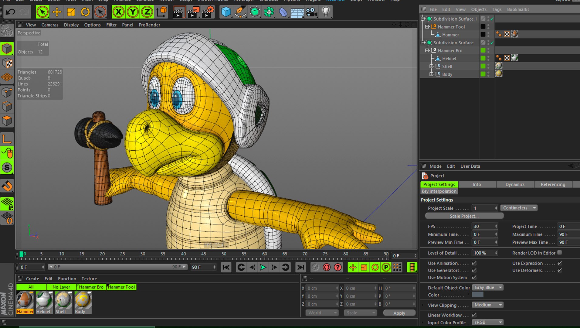 Hammer Bro Character 8K Super Mario Assets model - TurboSquid 1741617