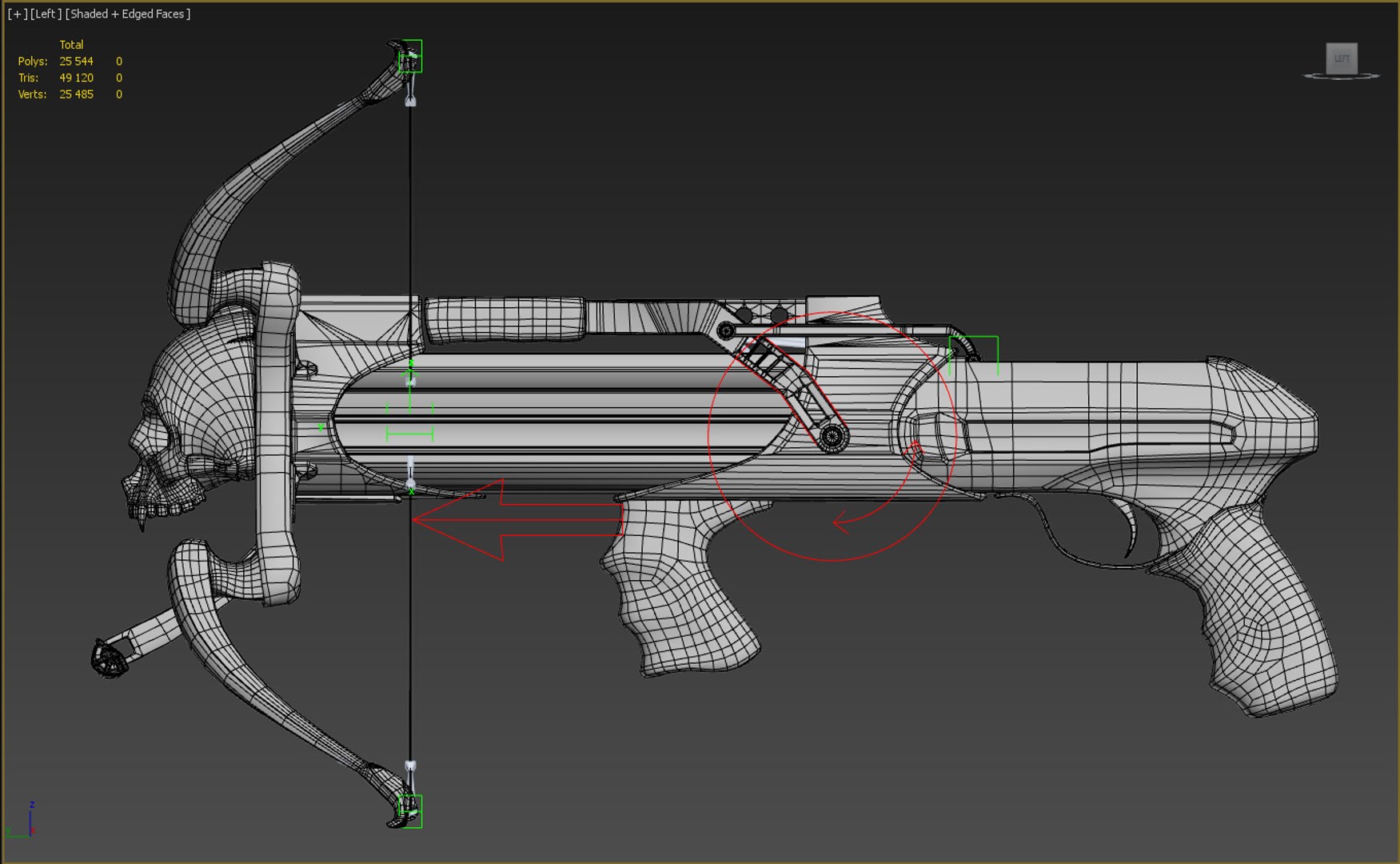 3d Crossbow Animation Ready Model