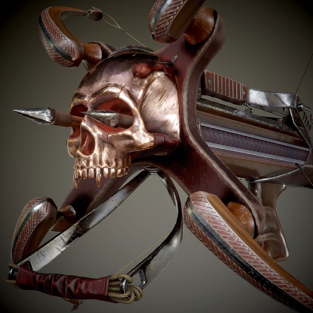 3d Crossbow Animation Ready Model