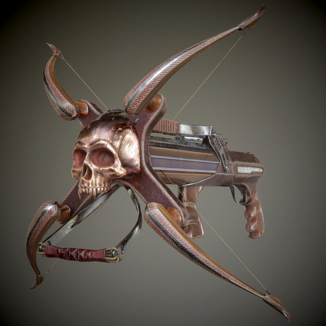 3d crossbow animation ready model