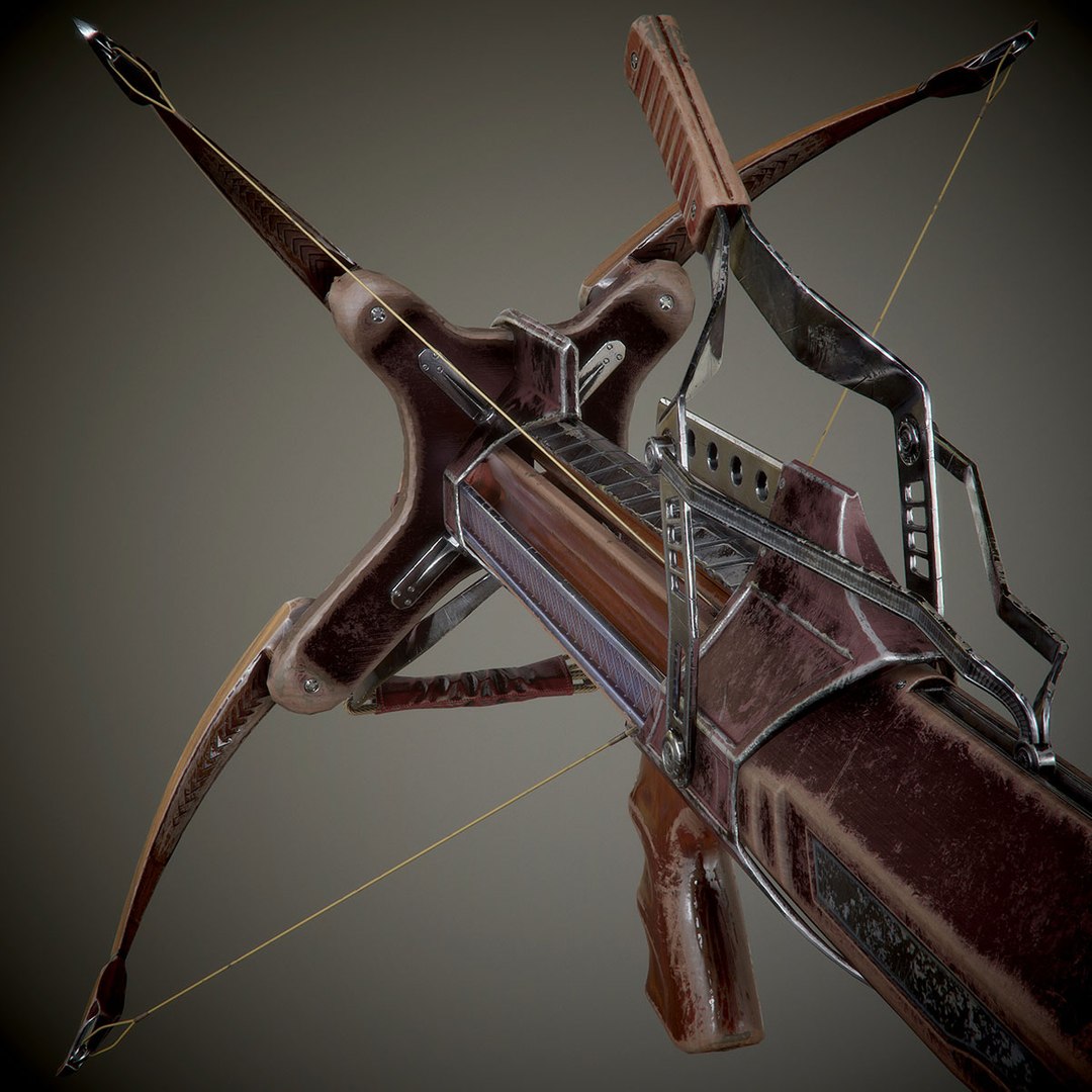3d crossbow animation ready model