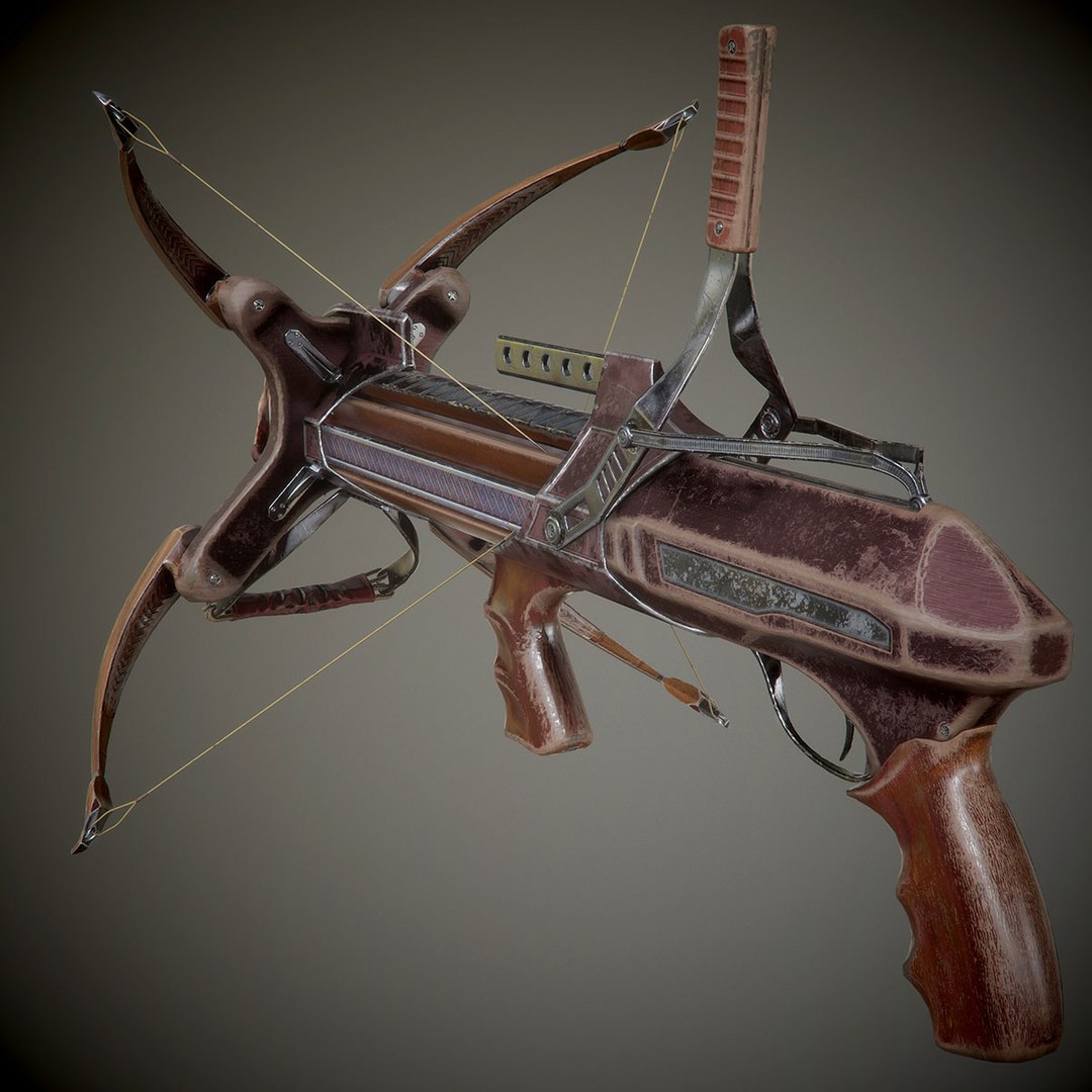 3d Crossbow Animation Ready Model