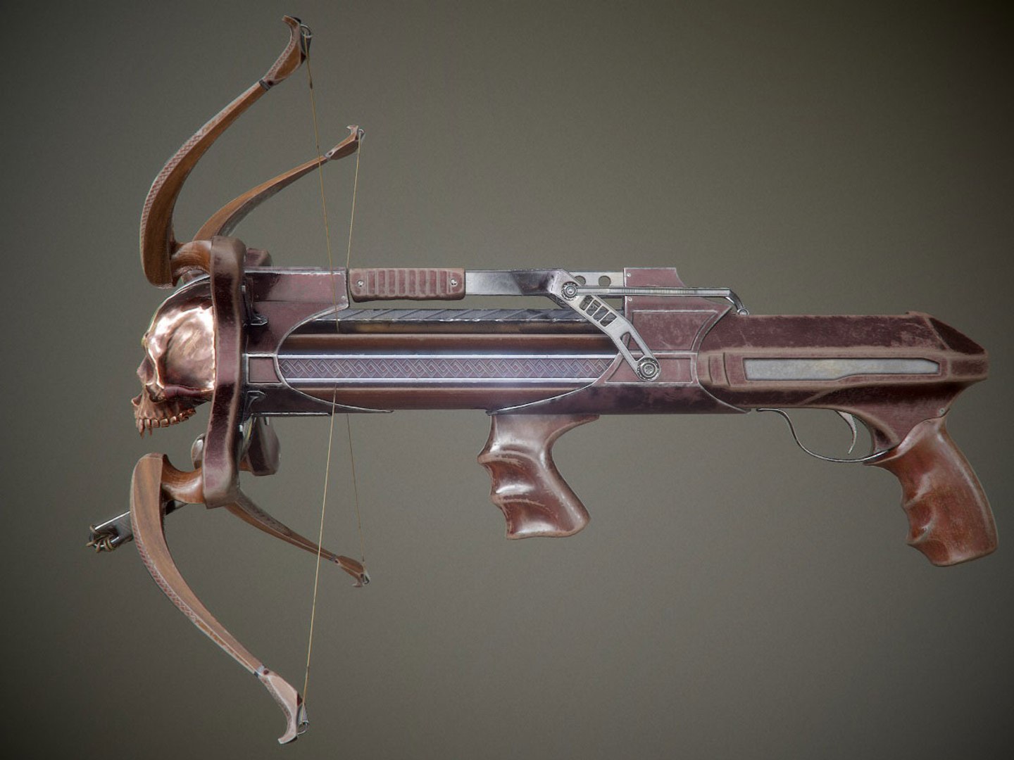 3d crossbow animation ready model