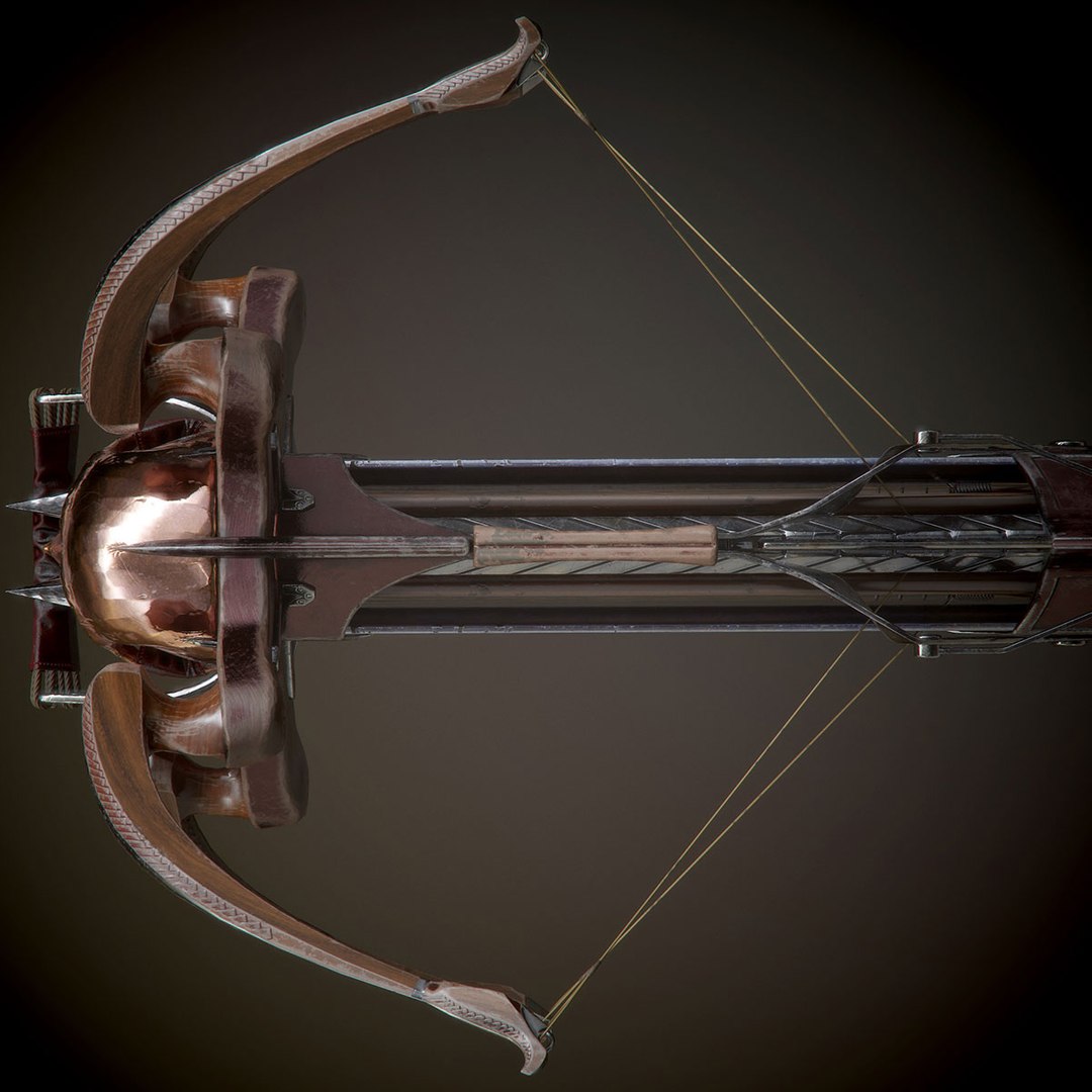 3d crossbow animation ready model