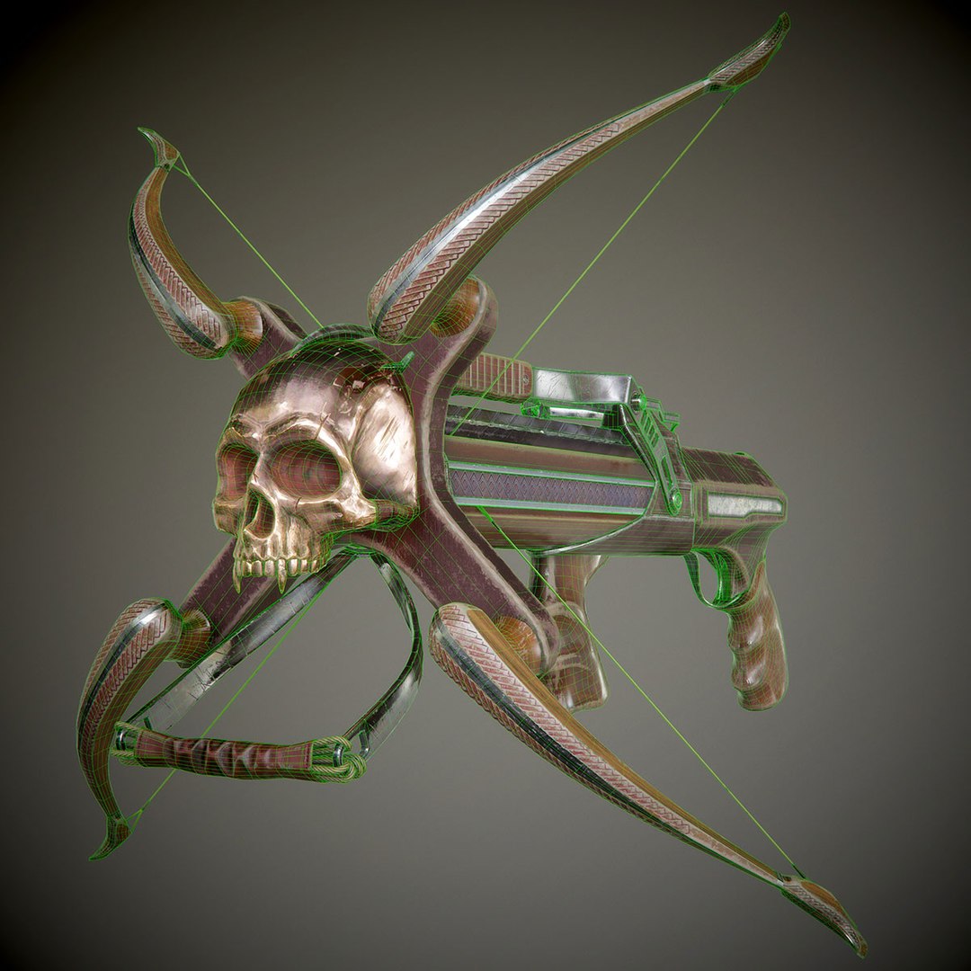 3d crossbow animation ready model