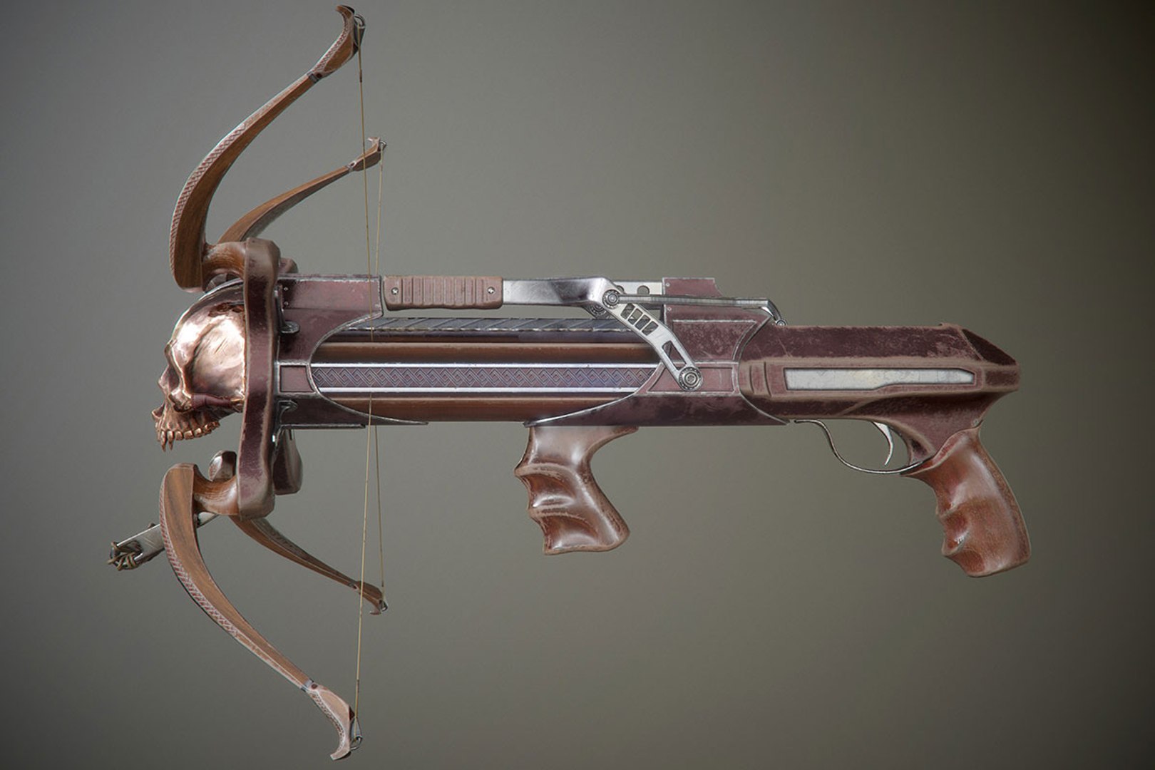 3d crossbow animation ready model