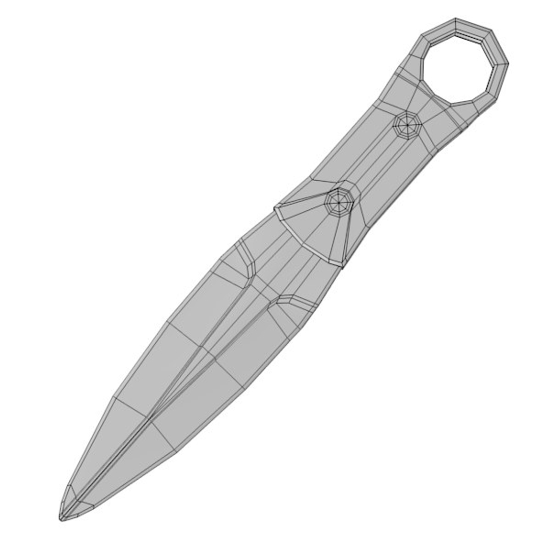 dagger 3d model