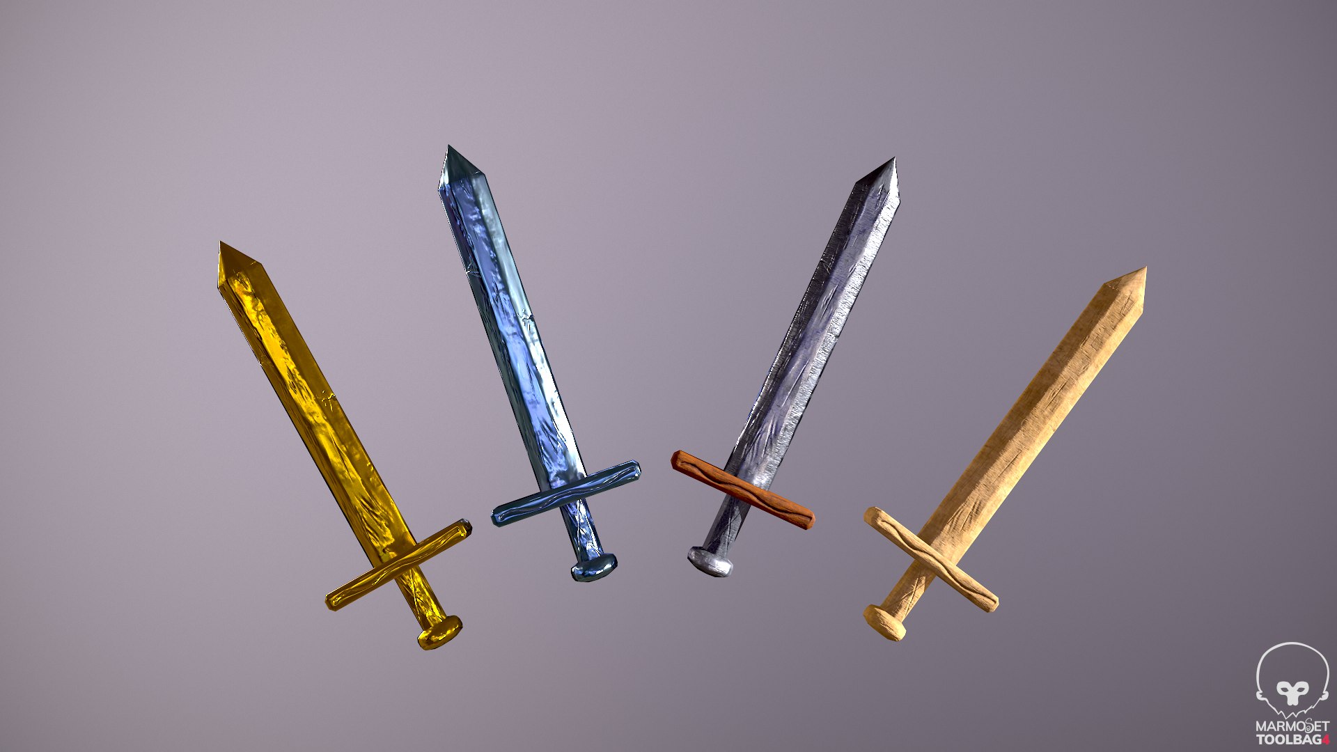 3D Model Sword Lowpoly - TurboSquid 1868753