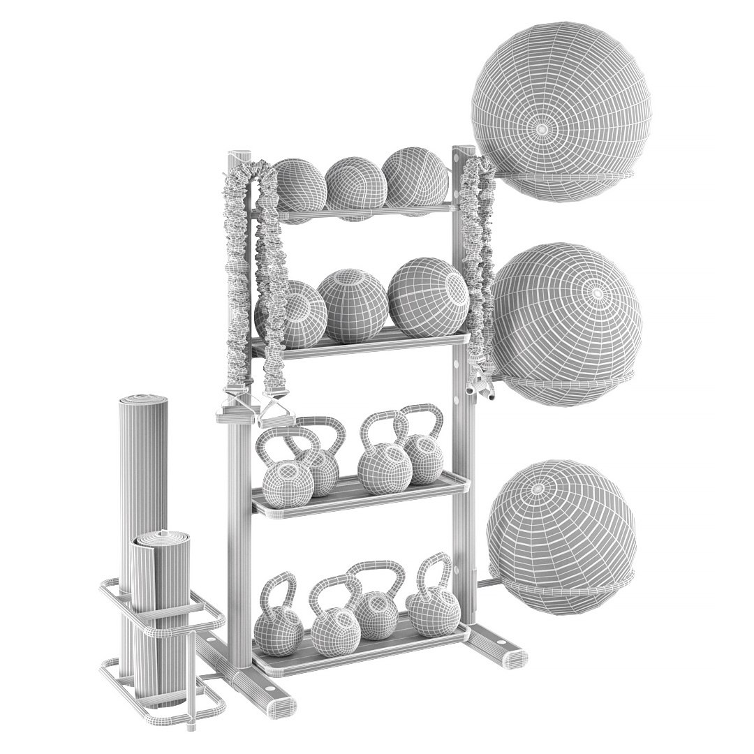 Fitness Rack 3D Model - TurboSquid 1515116
