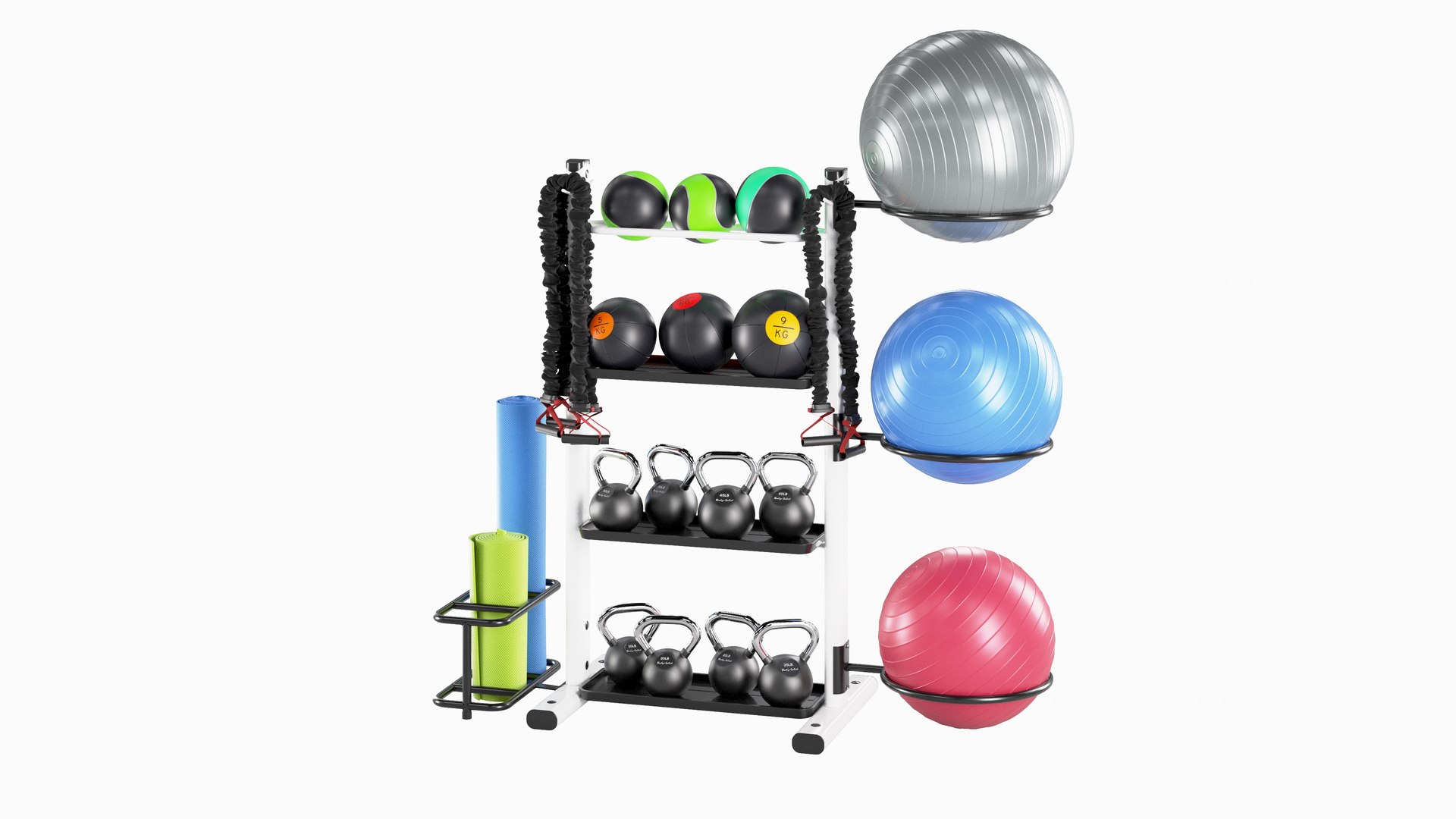 Fitness Rack 3D Model - TurboSquid 1515116