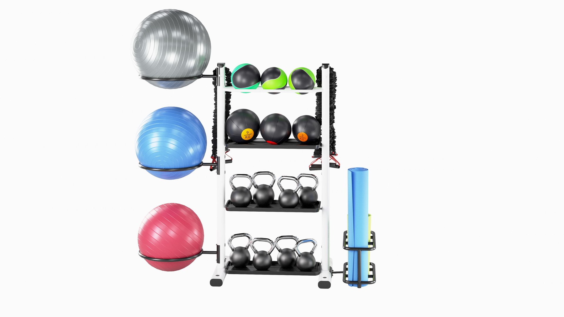 Fitness Rack 3D Model - TurboSquid 1515116