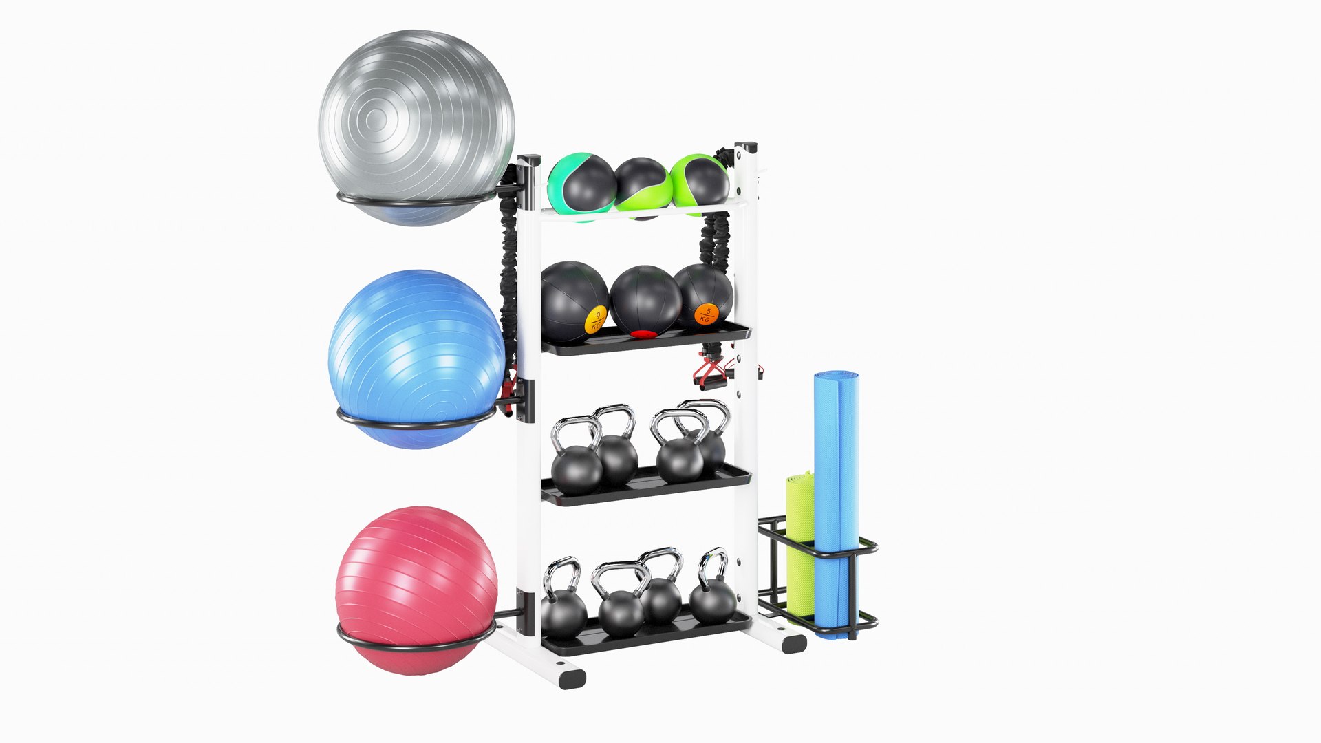 Fitness Rack 3D Model - TurboSquid 1515116