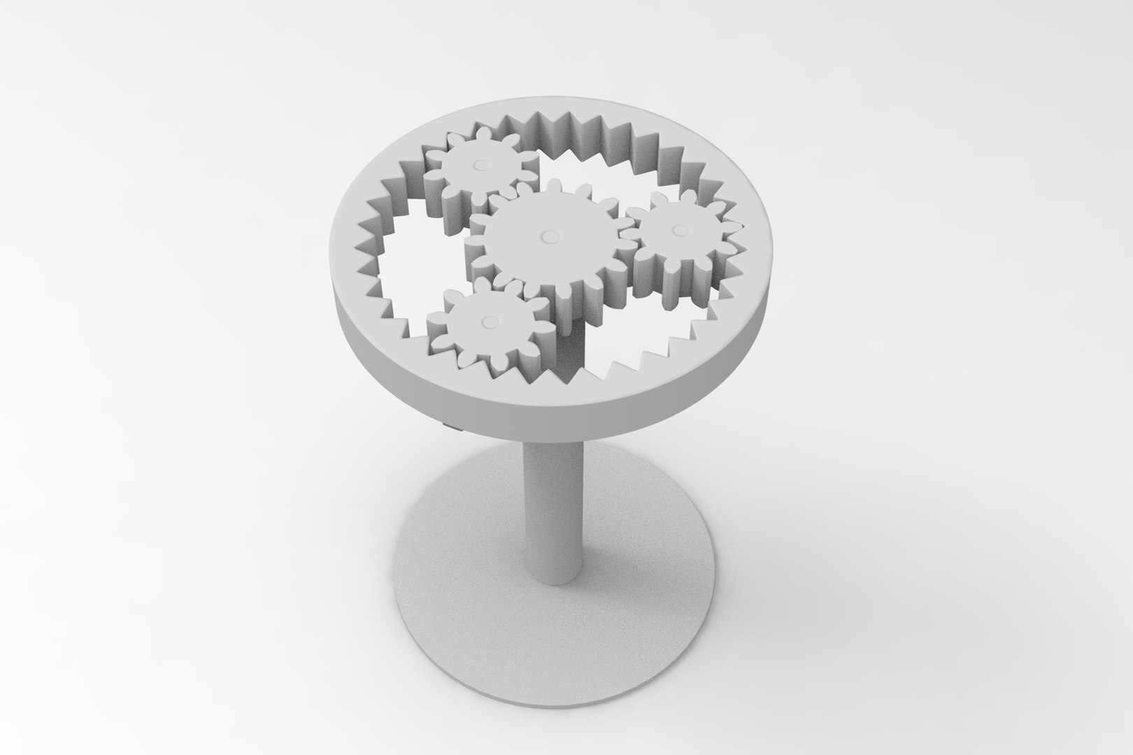 Gears Table 3D Model - TurboSquid 1830636