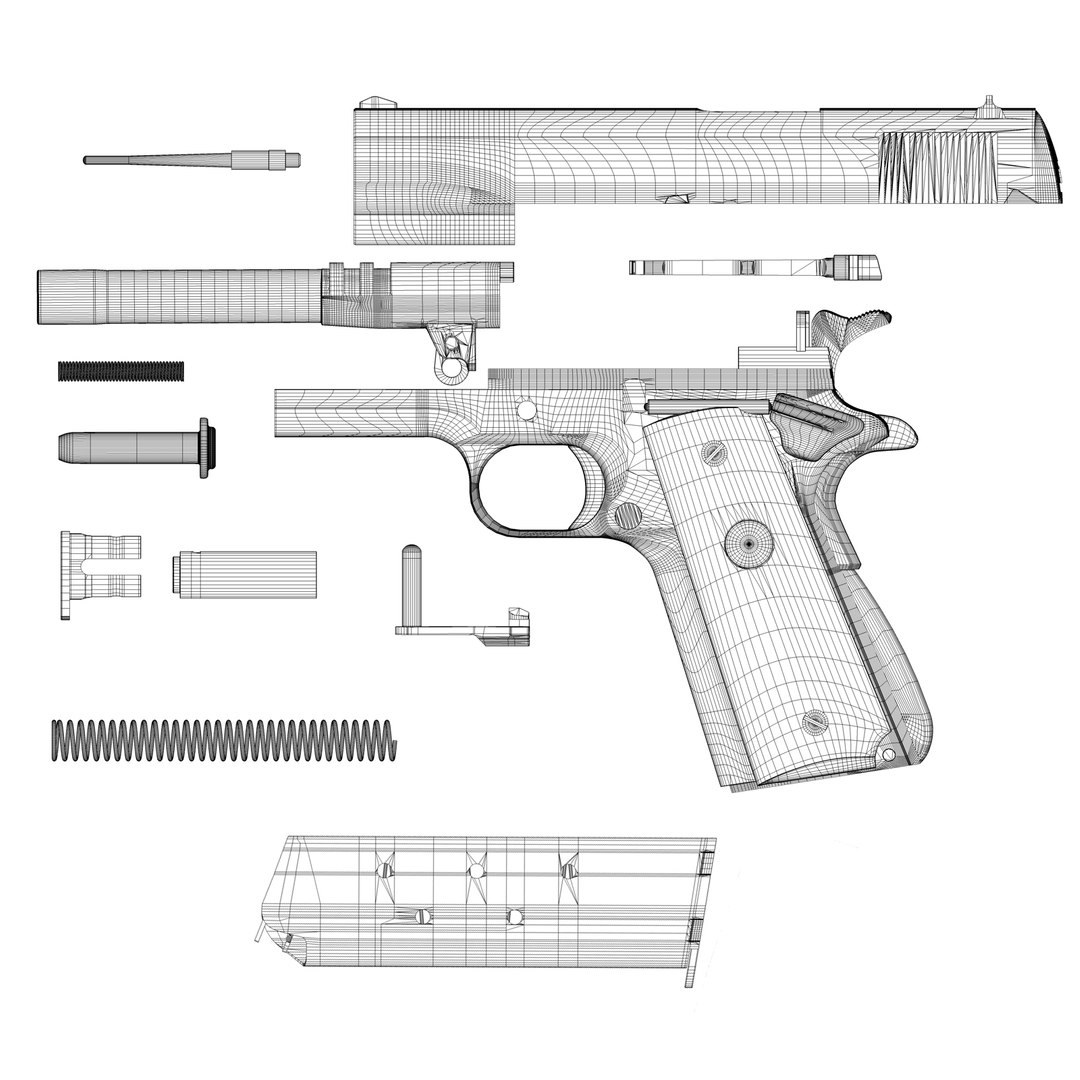 3d Automatic Pistol Colt 1911 Model