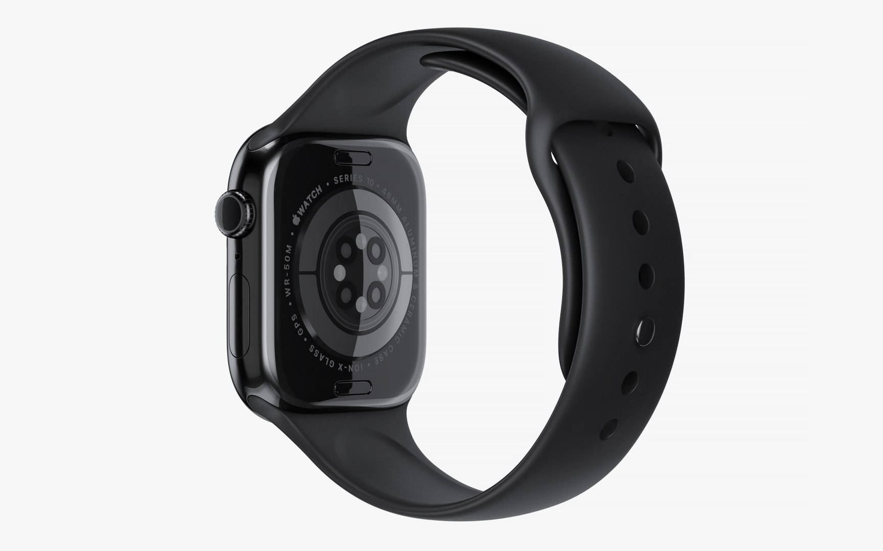 3D Apple Watch 10 Aluminum Jet Black With Sport Band Model - TurboSquid ...