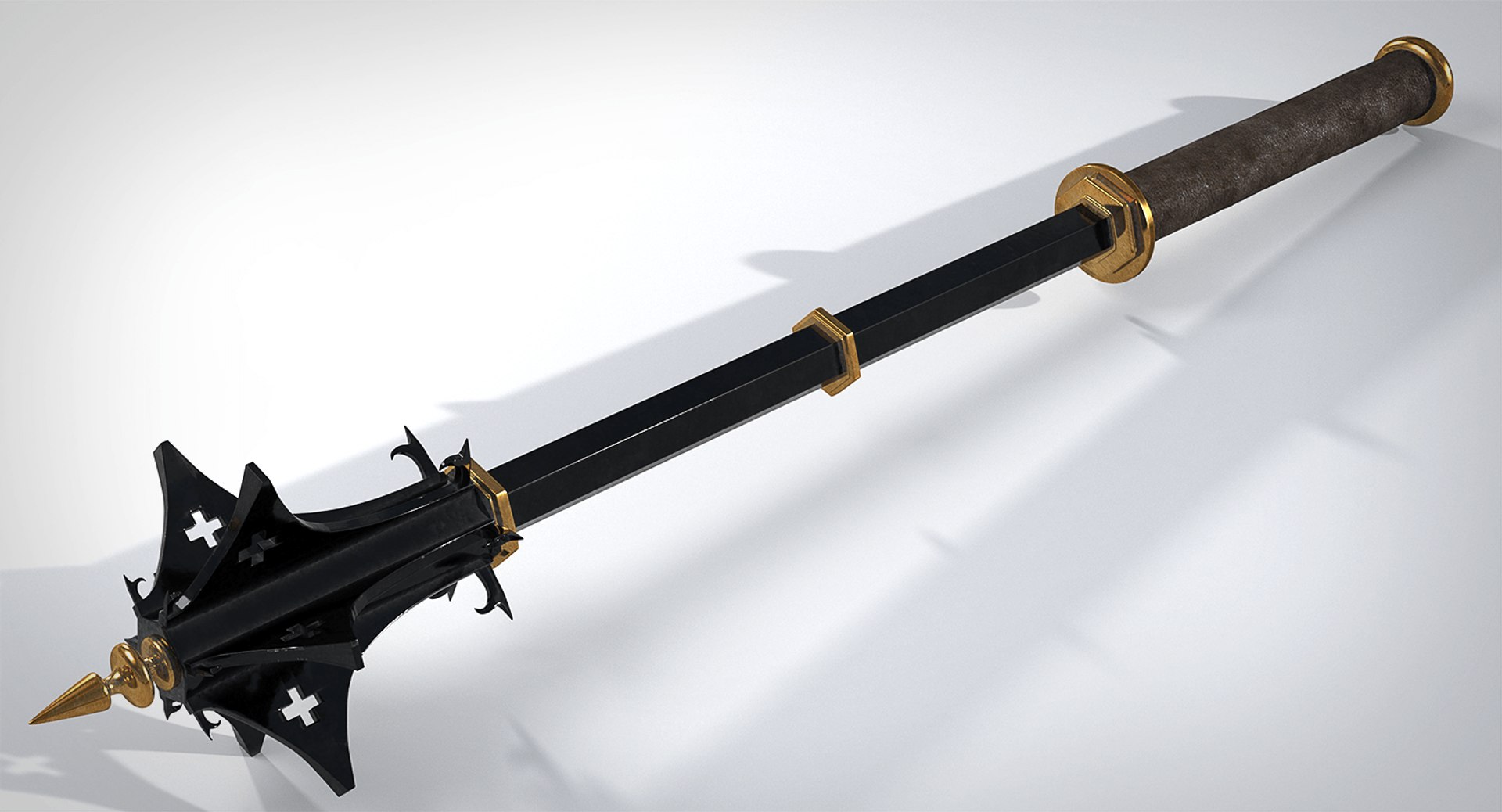 Medieval Flanged Mace 3D - TurboSquid 1152217