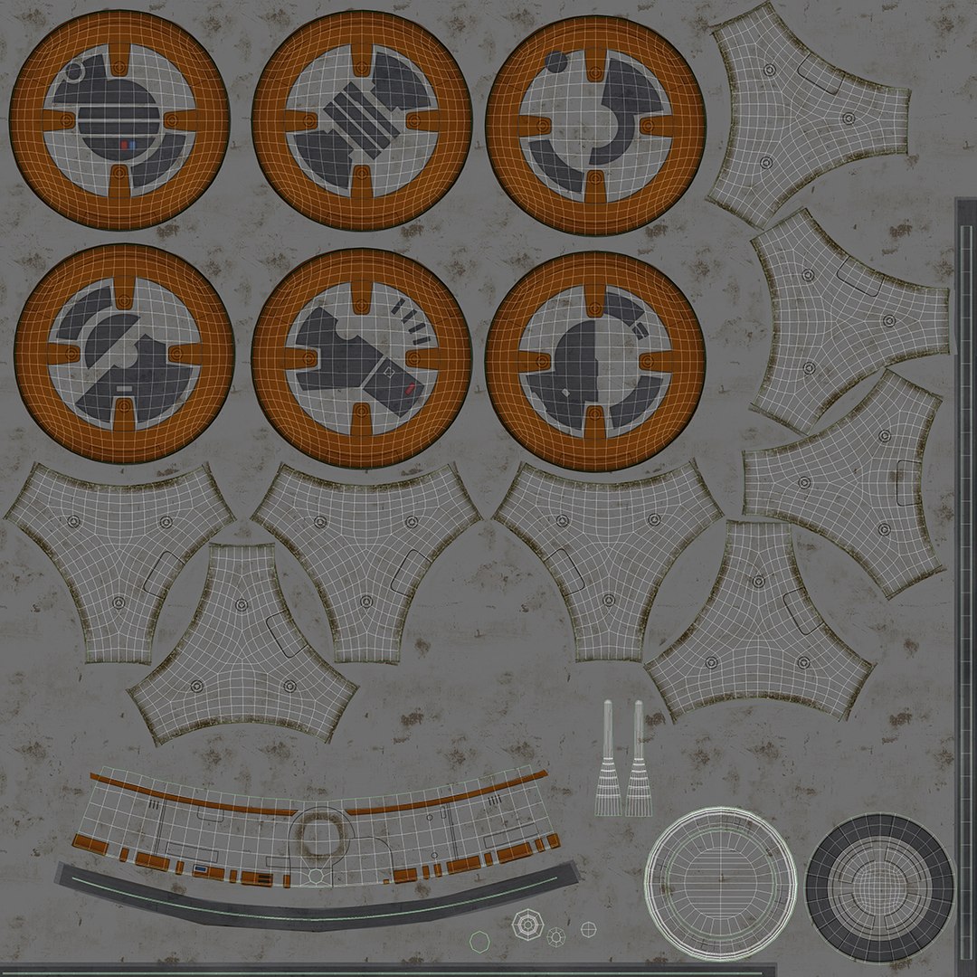 3d Model Rigged Bb-8