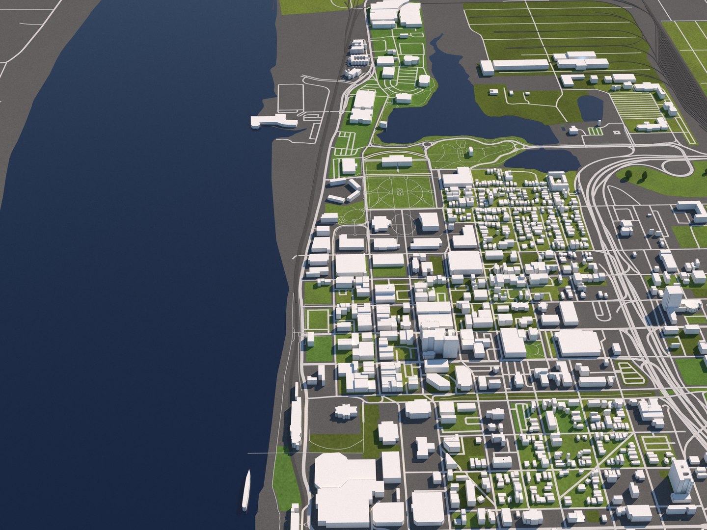 Buildings Houses Maps 3D Model - TurboSquid 1612752