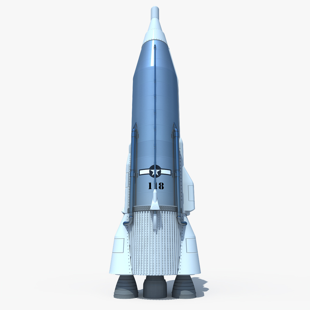 atlas rocket 3d model