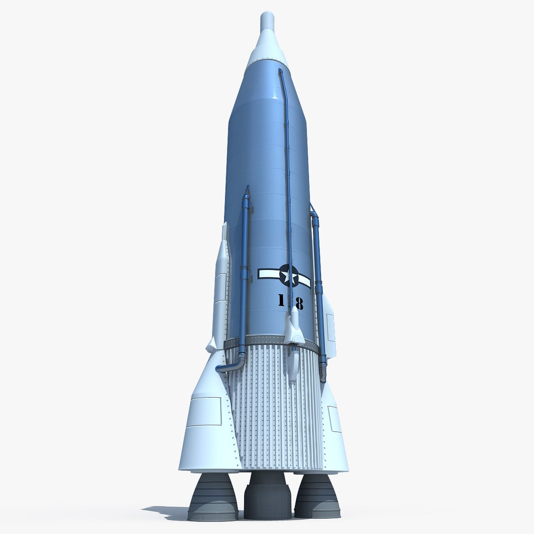 atlas rocket 3d model