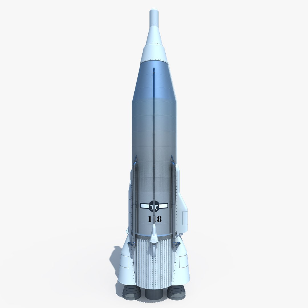 atlas rocket 3d model