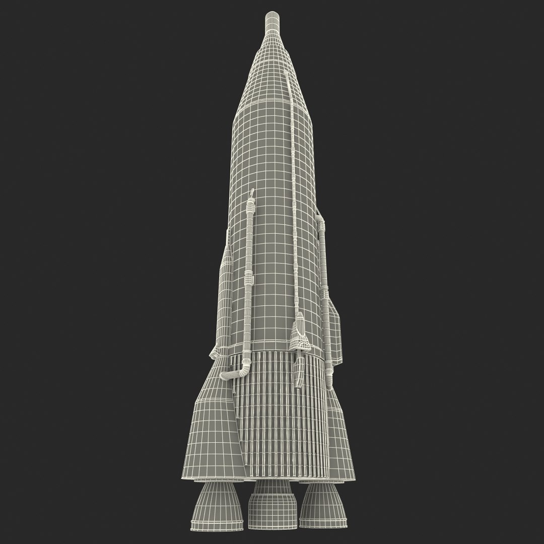atlas rocket 3d model