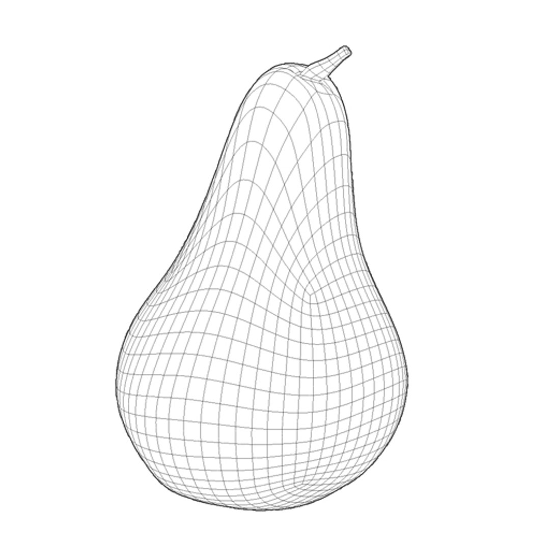 3d Fruit Pear Model