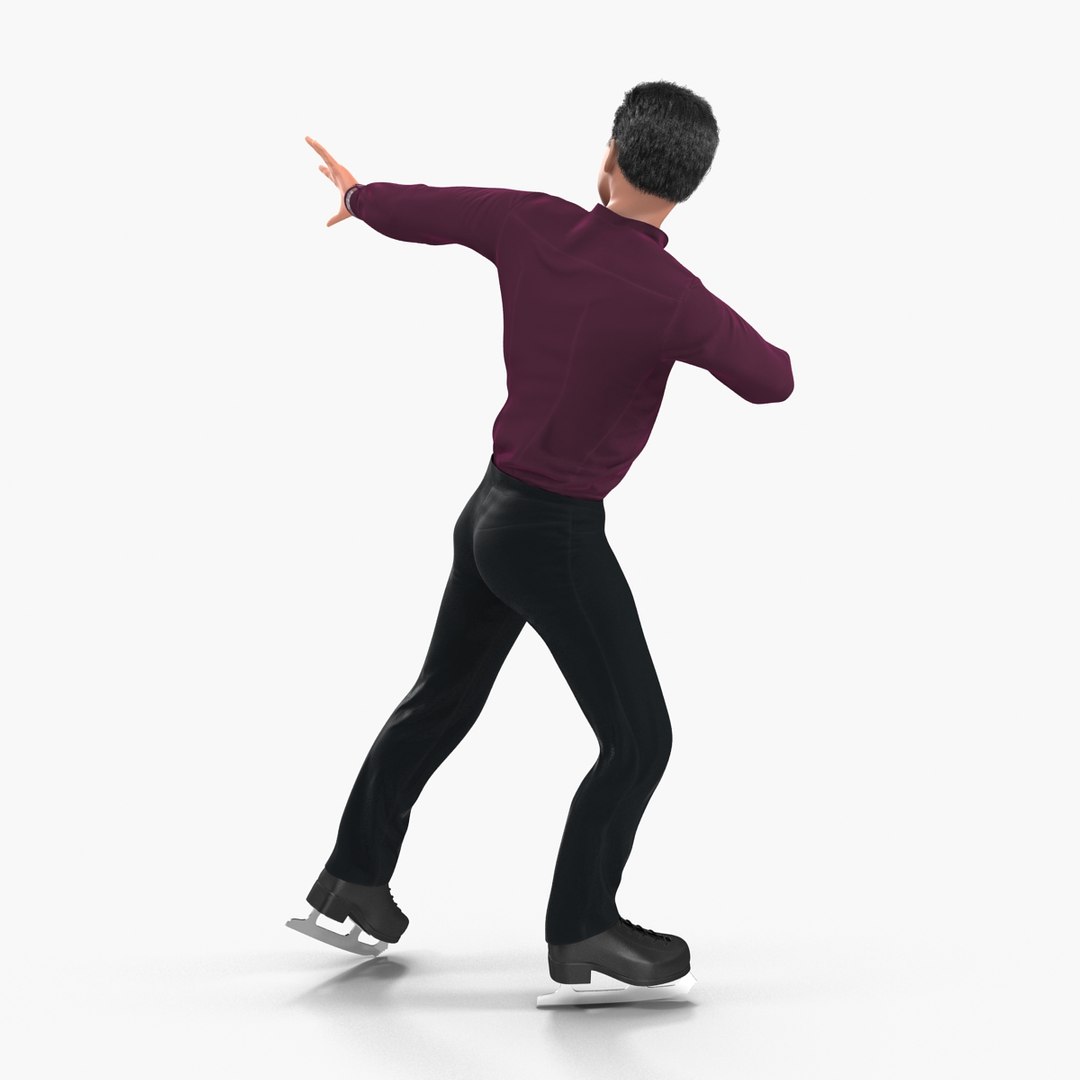 3d Male Figure Skater