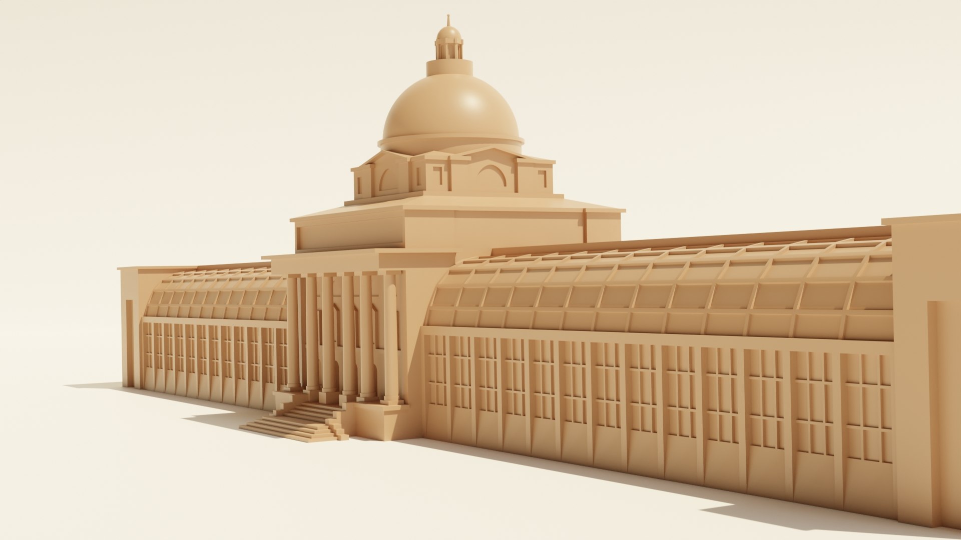 3D Bavarian State Chancellery - TurboSquid 2098921