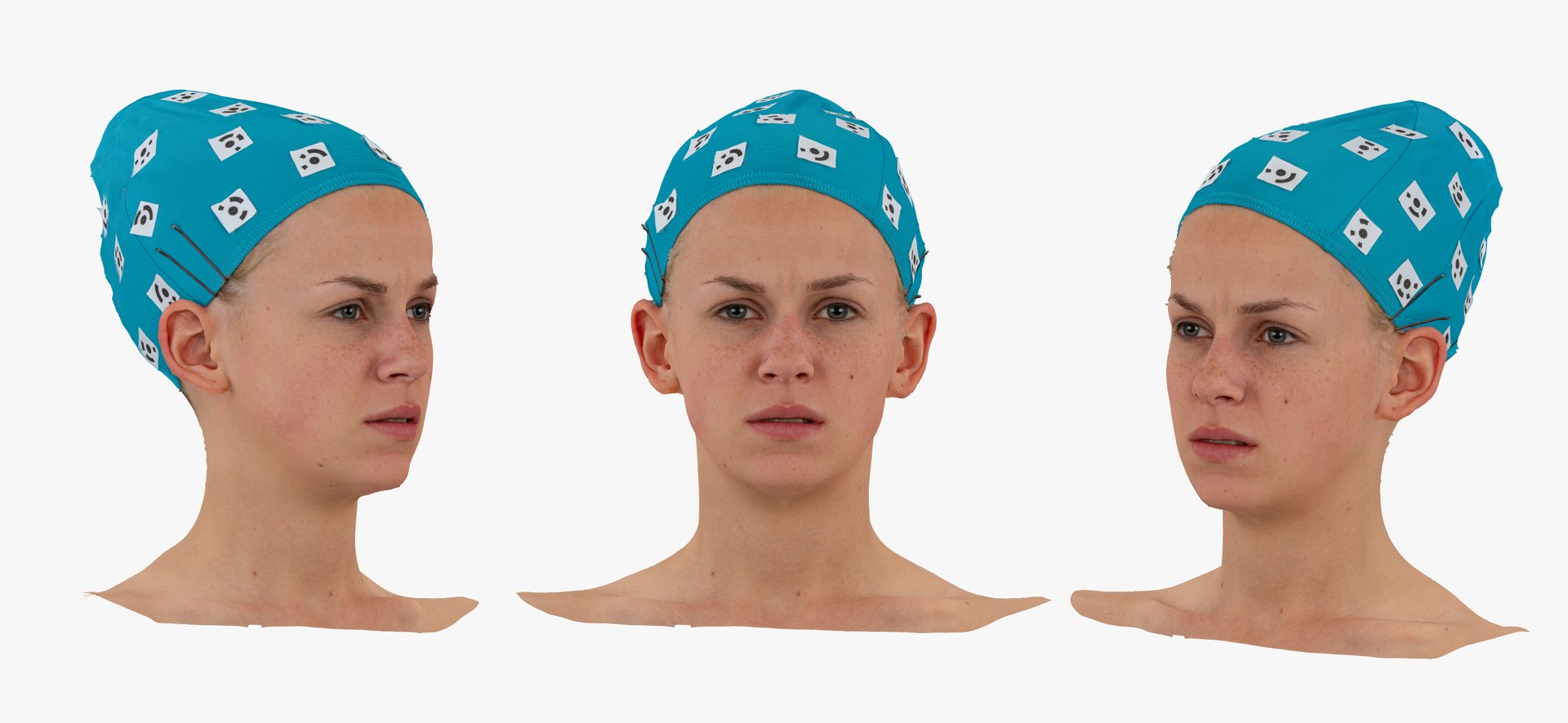 3D rhea human head anger model - TurboSquid 1673515